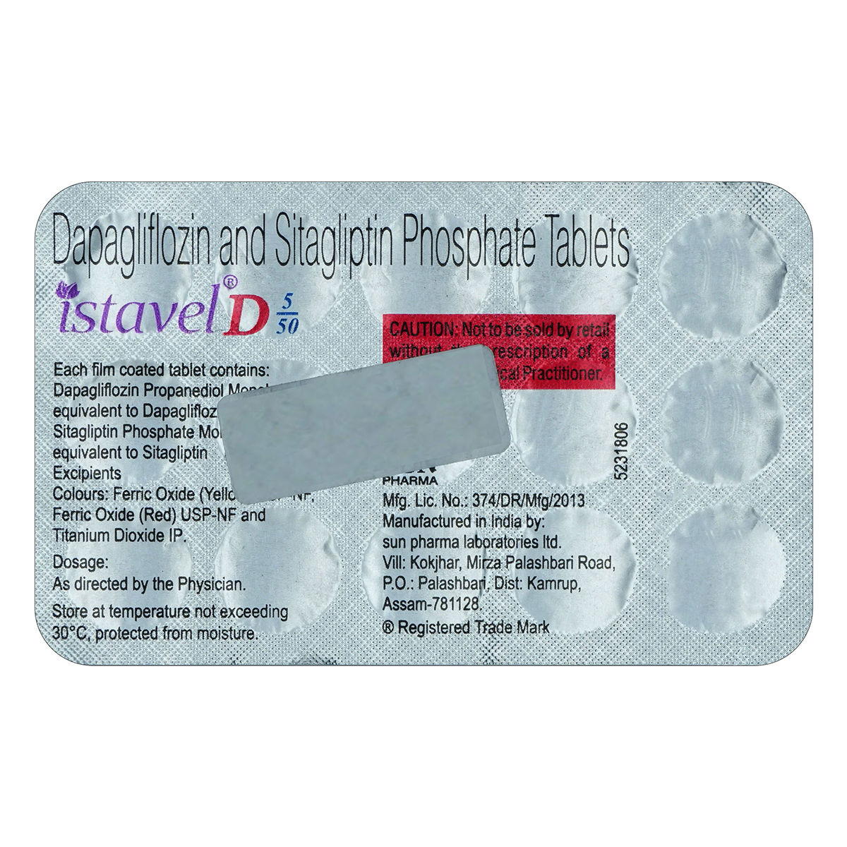 Istavel D 5 mg/50 mg Tablet 15's Price, Uses, Side Effects, Composition ...
