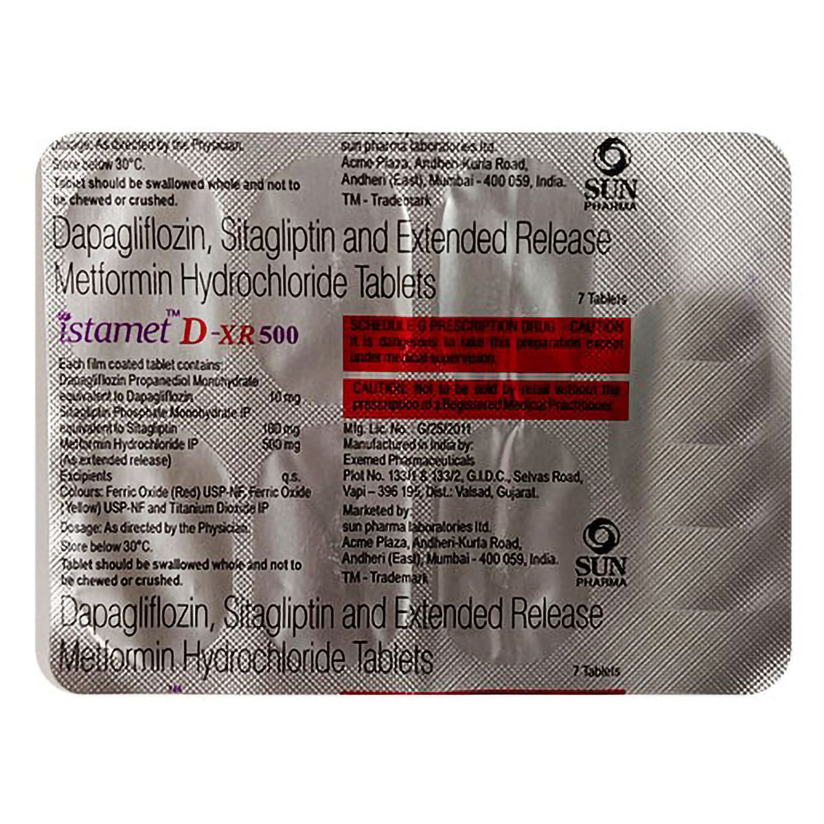 Istamet D-XR 500 Tablet | Uses, Side Effects, Price | Apollo Pharmacy