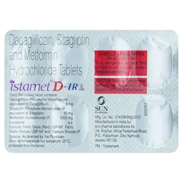 Istamet D-IR 5/50/1000 Tablet | Uses, Side Effects, Price | Apollo Pharmacy