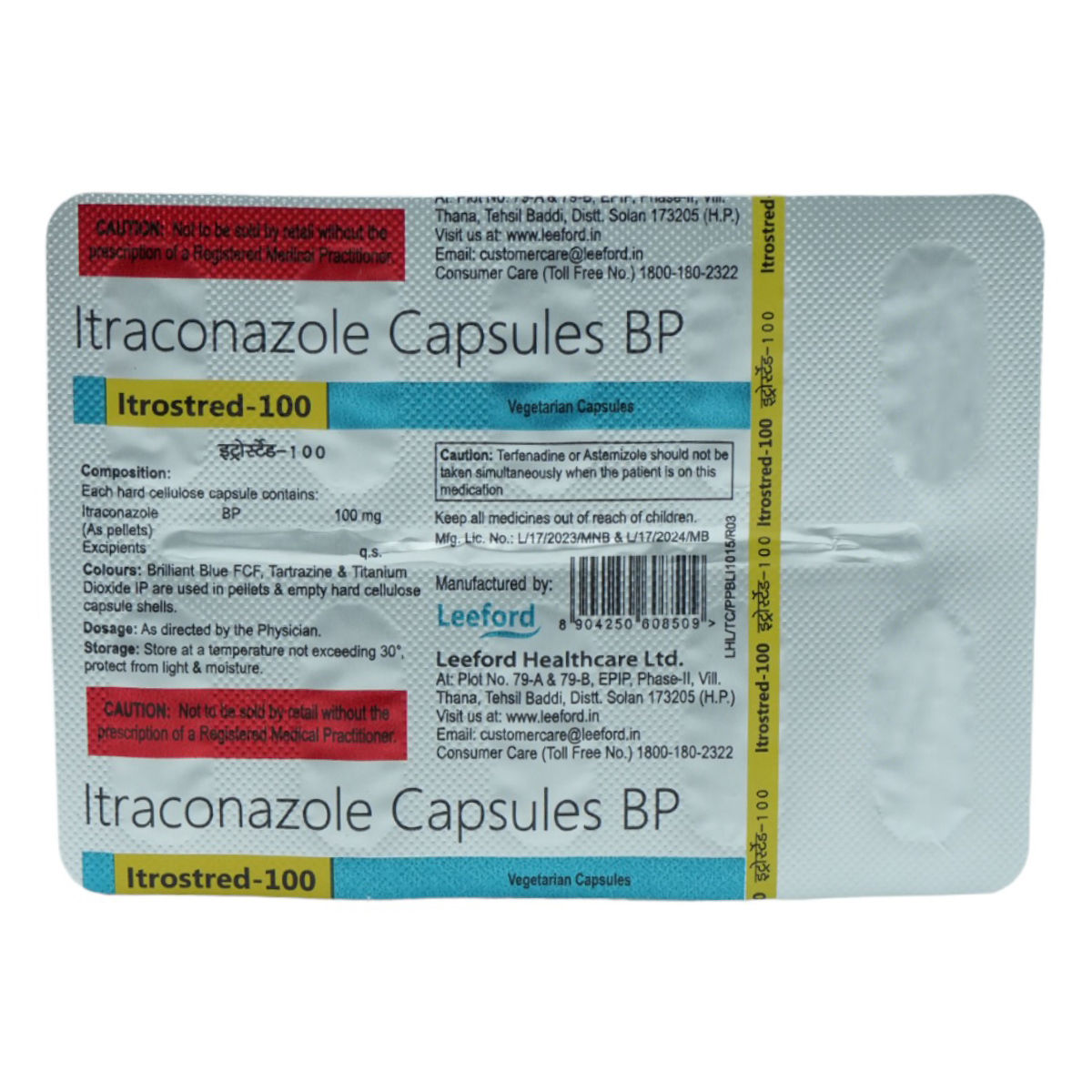 Itrostred-100 Capsule | Uses, Side Effects, Price | Apollo Pharmacy