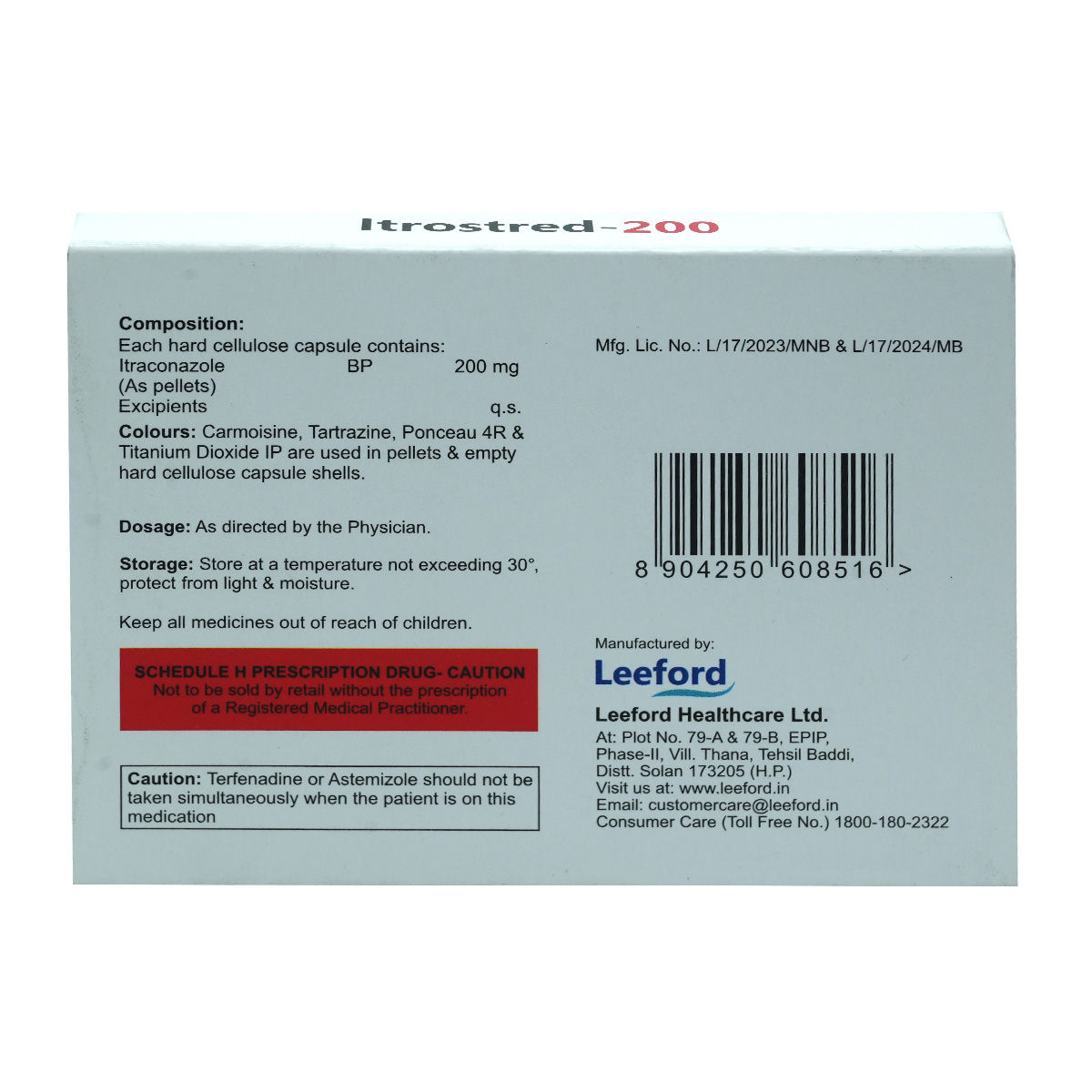 Itrostred-200 Capsule | Uses, Side Effects, Price | Apollo Pharmacy