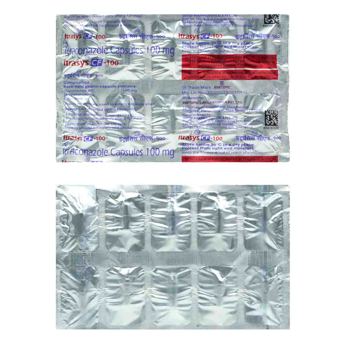 Itrasys CF-100 Capsule | Uses, Side Effects, Price | Apollo Pharmacy