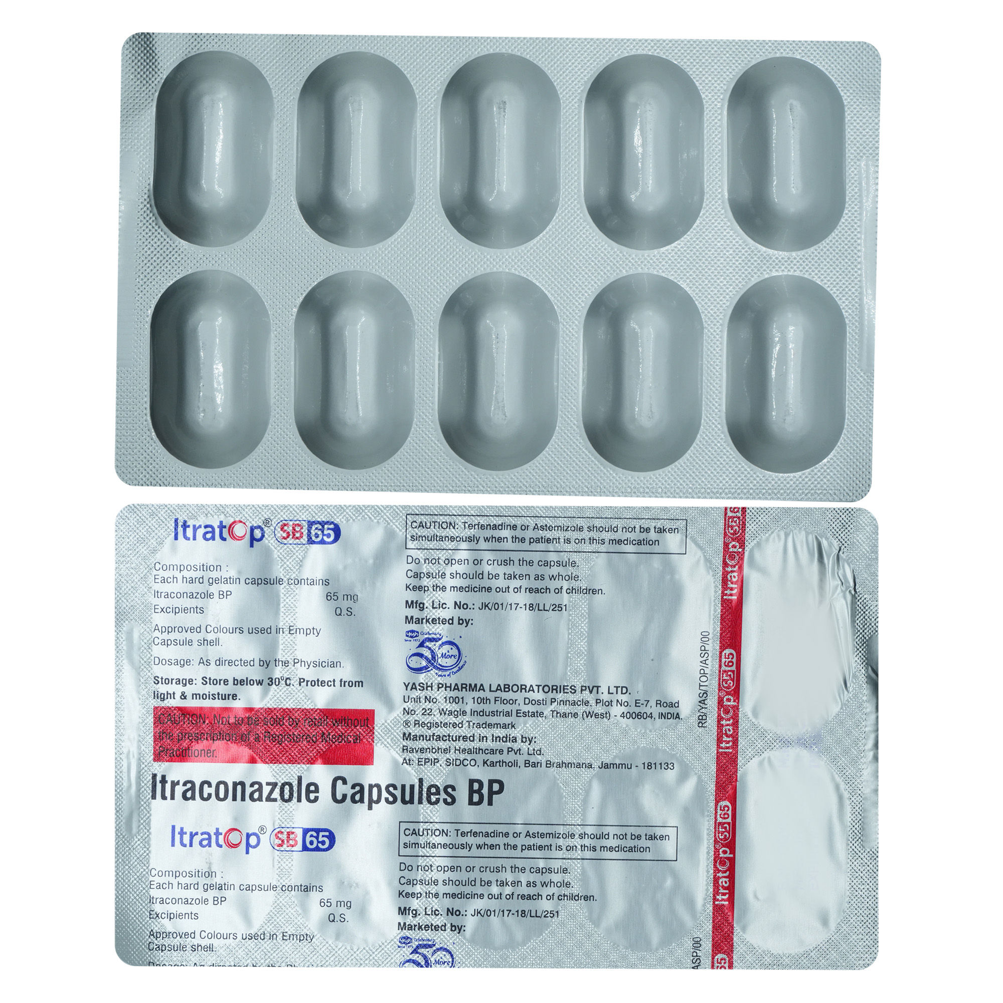 Itrasys SB 65 Capsule 10's Price, Uses, Side Effects, Composition ...