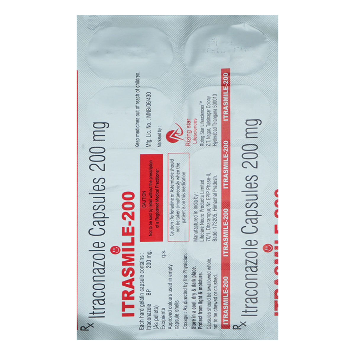 Itrasmile-200 Capsule | Uses, Side Effects, Price | Apollo Pharmacy