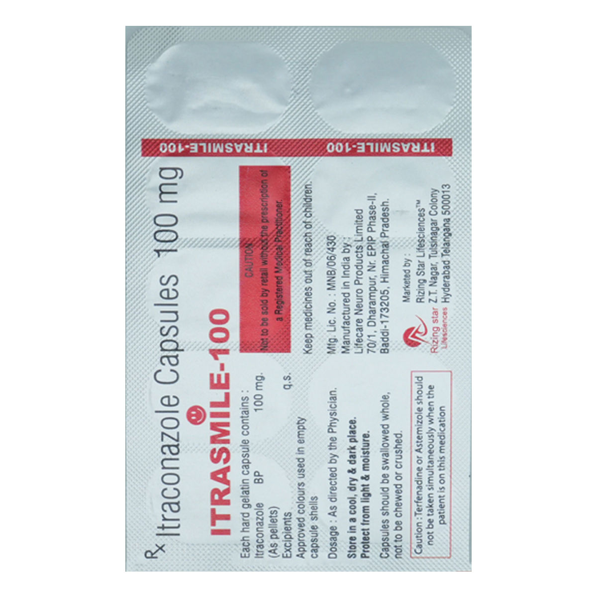Itrasmile-100 Capsule | Uses, Side Effects, Price | Apollo Pharmacy