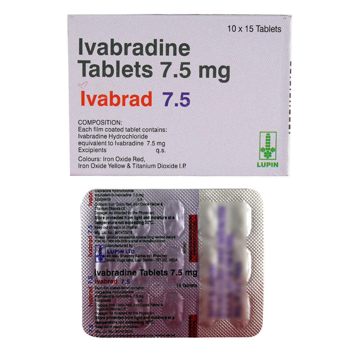 Ivabrad 7.5 Tablet 10'S Price, Uses, Side Effects, Composition - Apollo ...