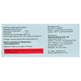 Ivabid 5 Tablet | Uses, Side Effects, Price | Apollo Pharmacy