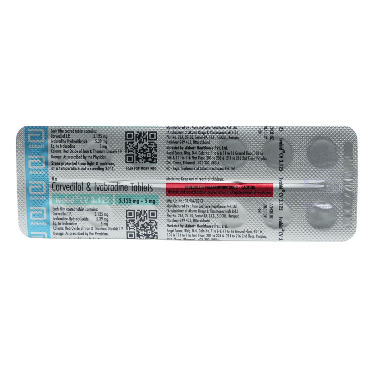 Ivabid CV 3.125 mg/5 mg Tablet | Uses, Side Effects, Price | Apollo ...