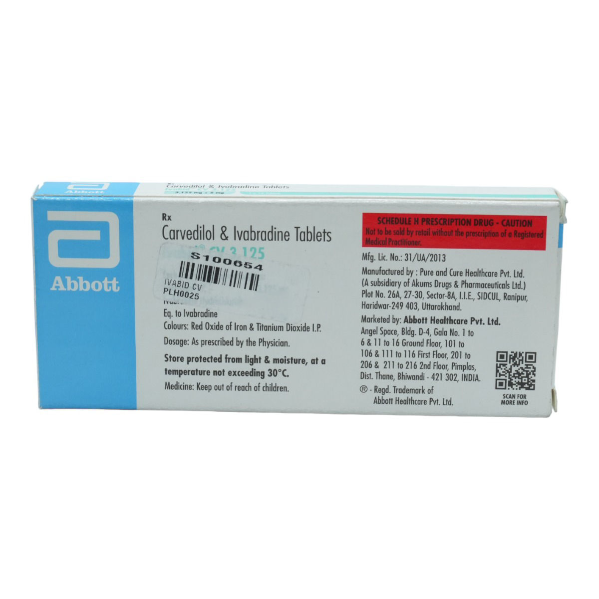 Ivabid CV 3.125 mg/5 mg Tablet 14's Price, Uses, Side Effects ...