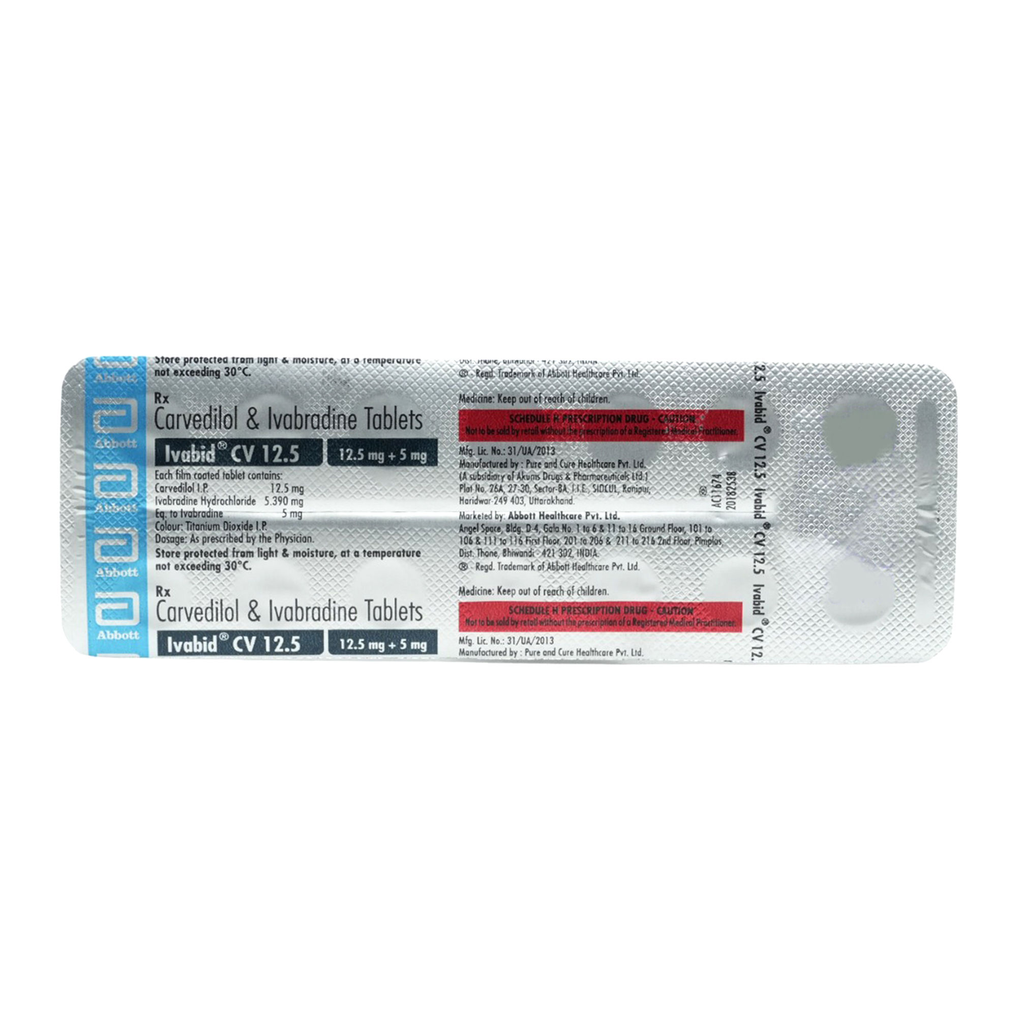 Ivabid Cv 12.5 mg/5 mg Tablet | Uses, Side Effects, Price | Apollo Pharmacy
