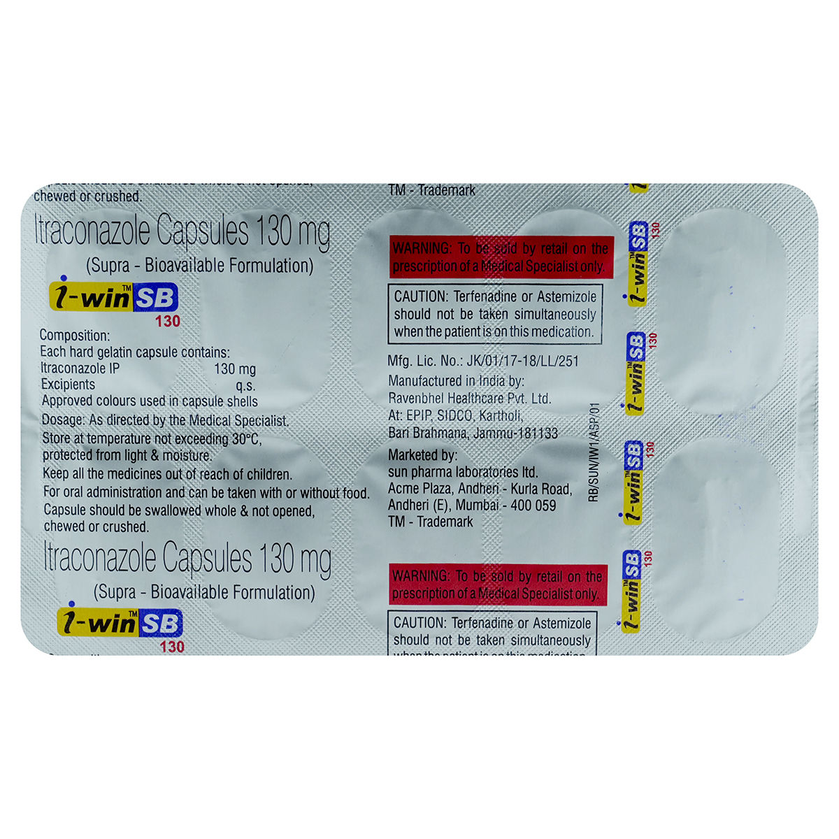 I-Win SB 130 Capsule | Uses, Side Effects, Price | Apollo Pharmacy