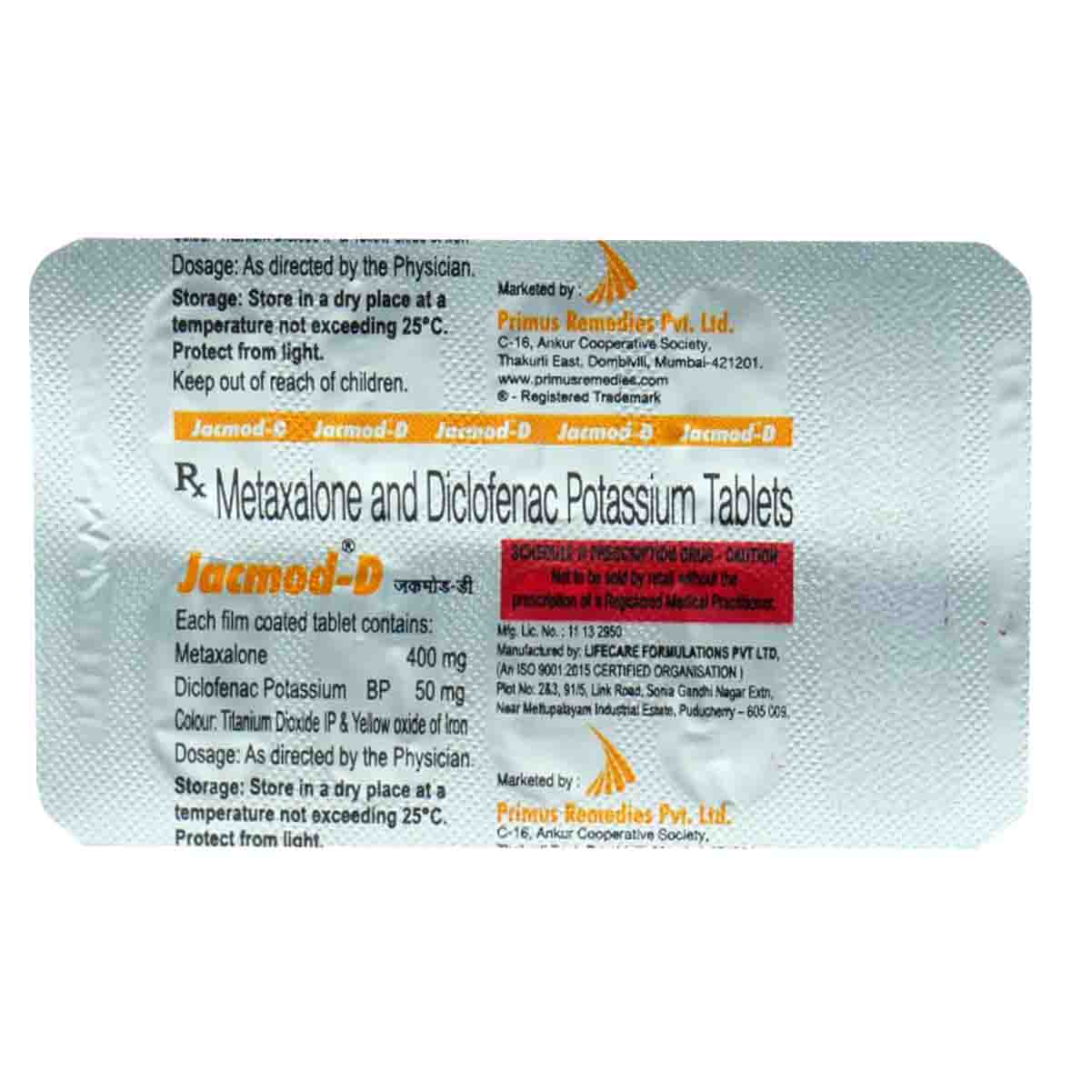 Jacmod-D Tablet 10's Price, Uses, Side Effects, Composition - Apollo ...