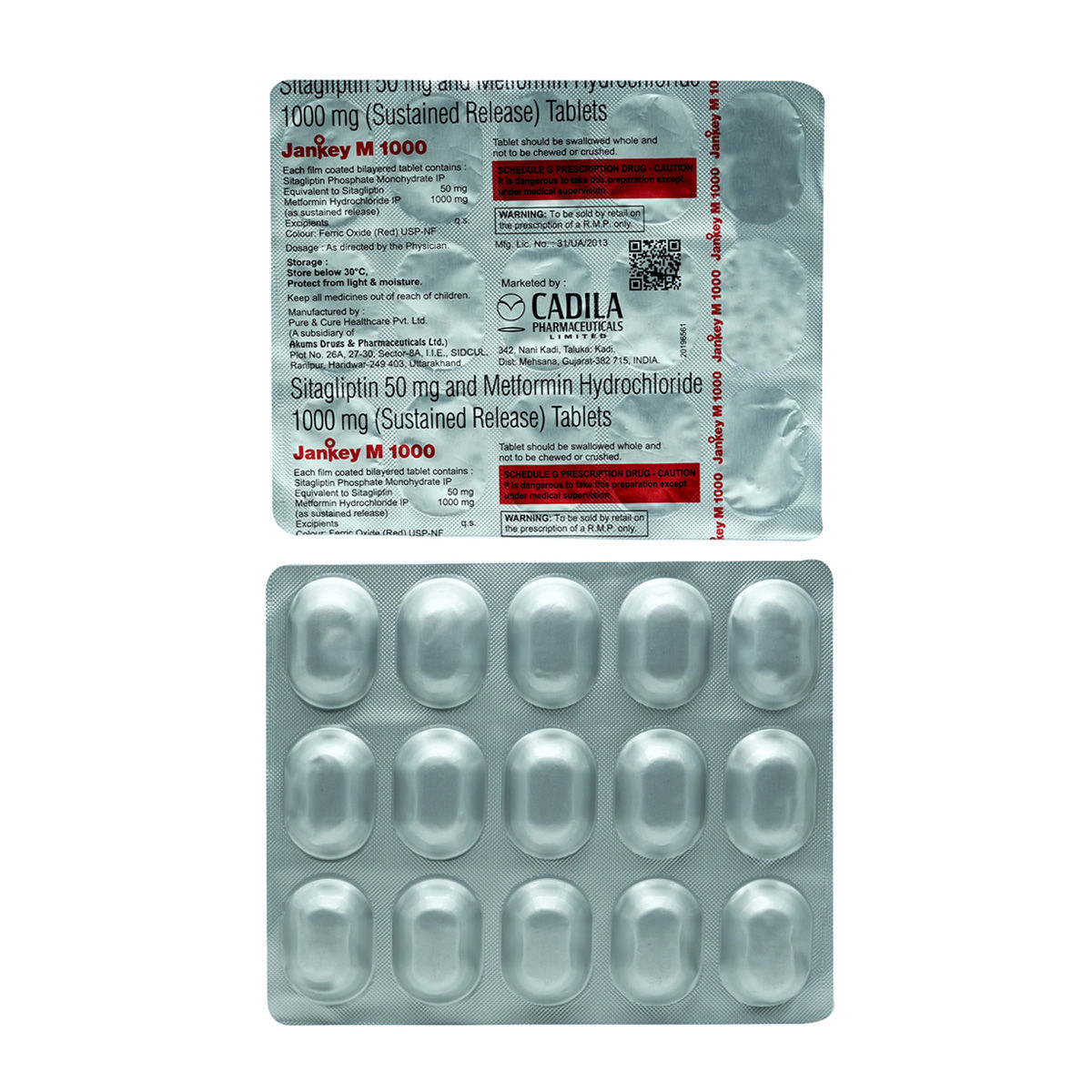 Jankey M 1000 Tablet 15's Price, Uses, Side Effects, Composition ...