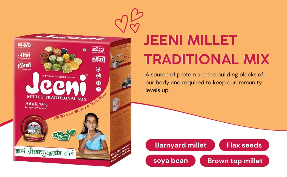 Jeeni Millet Traditional Mix Adult, 1 kg Price, Uses, Side Effects ...