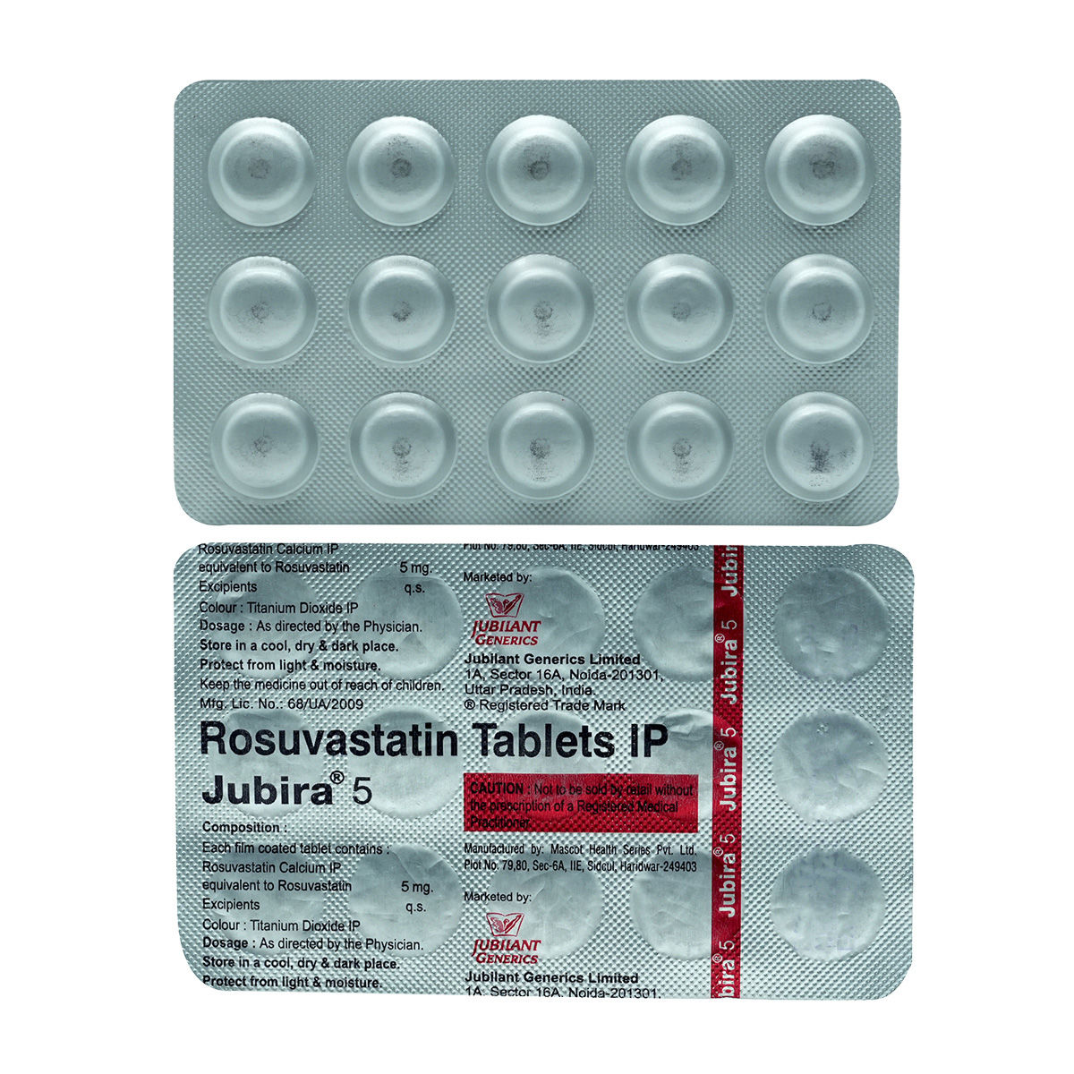 Jubira 5 mg Tablet 15's Price, Uses, Side Effects, Composition - Apollo ...