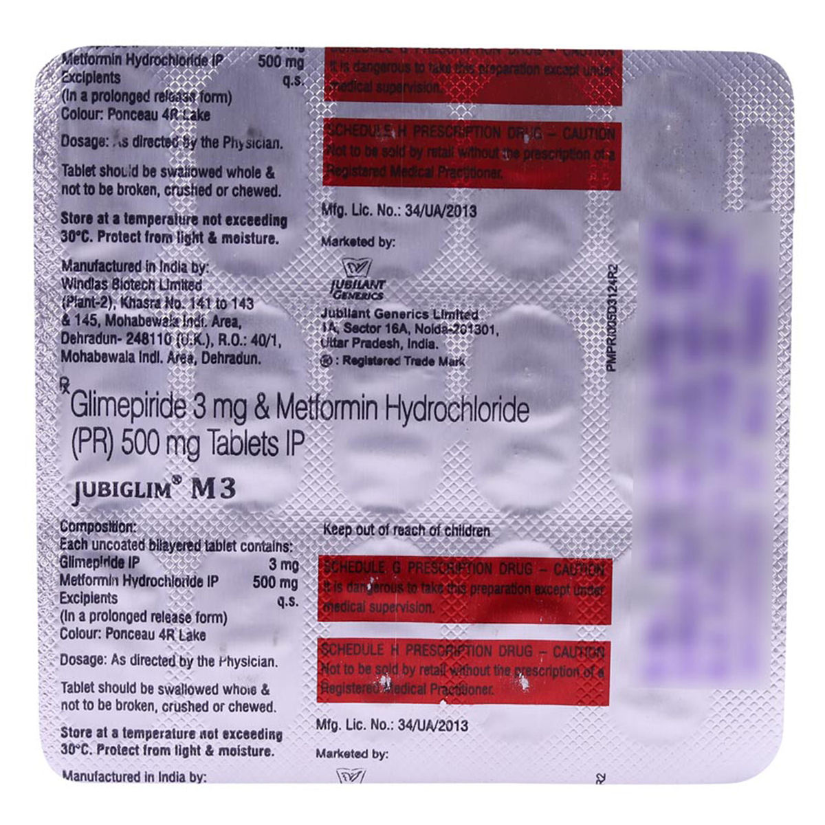 Jubiglim M3 Tablet 15's Price, Uses, Side Effects, Composition - Apollo ...