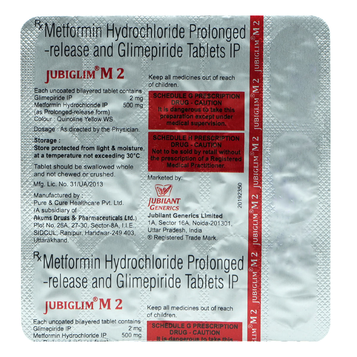 Jubiglim M2 Tablet 15's Price, Uses, Side Effects, Composition - Apollo ...