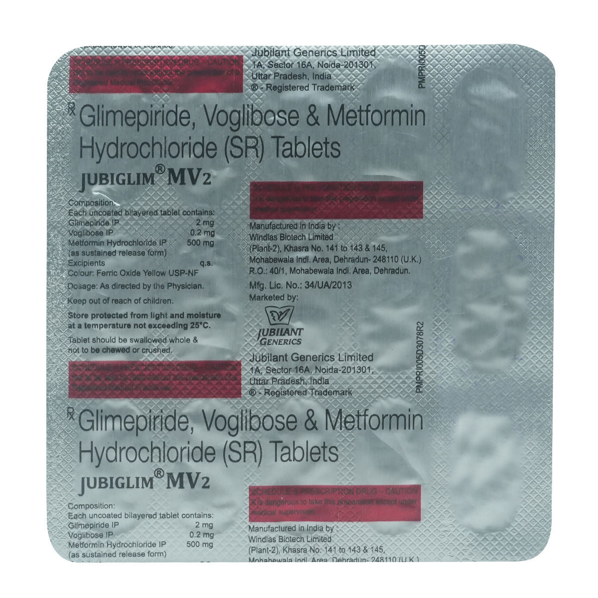 Jubiglim MV 2 Tablet | Uses, Side Effects, Price | Apollo Pharmacy