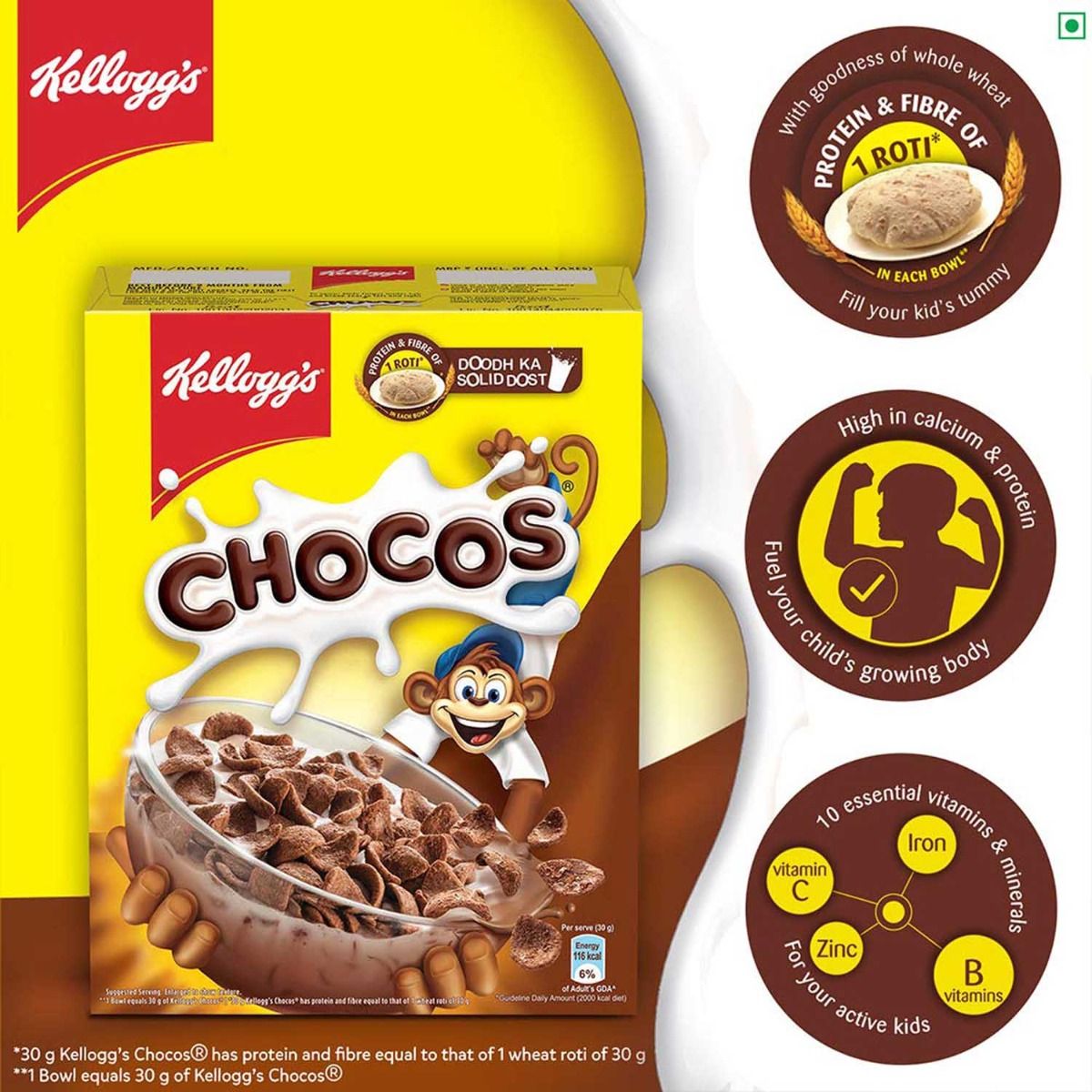 Kellogg's Choco Flakes, 385 gm Price, Uses, Side Effects, Composition ...