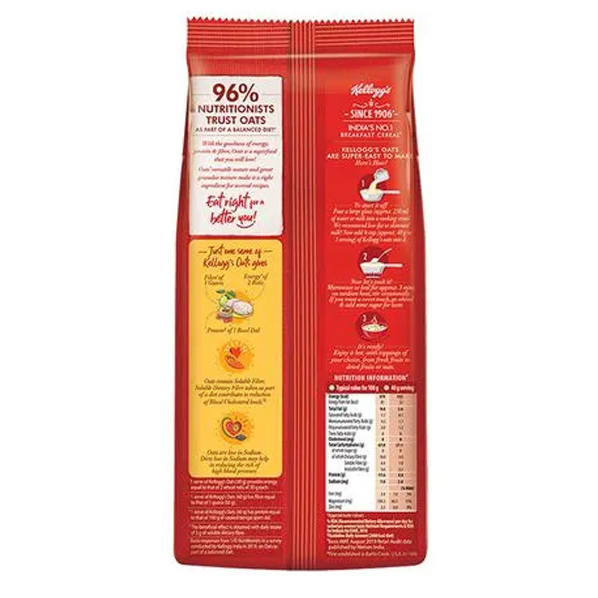 Kellogg's Oats, 200 gm Price, Uses, Side Effects, Composition - Apollo ...