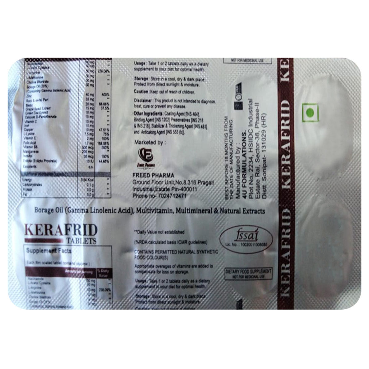 Kerafrid Tablet | Uses, Side Effects, Price | Apollo Pharmacy