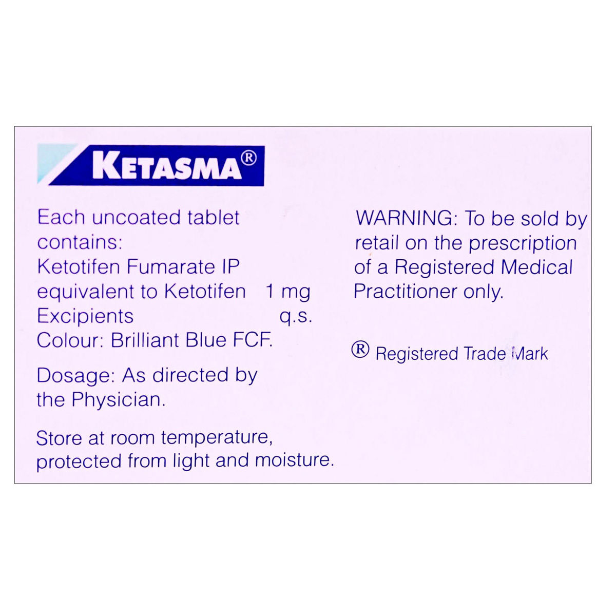 Ketasma Tablet 10's Price, Uses, Side Effects, Composition - Apollo ...
