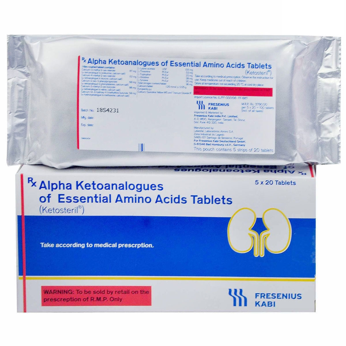 Ketosteril Tablet 20's Price, Uses, Side Effects, Composition - Apollo ...