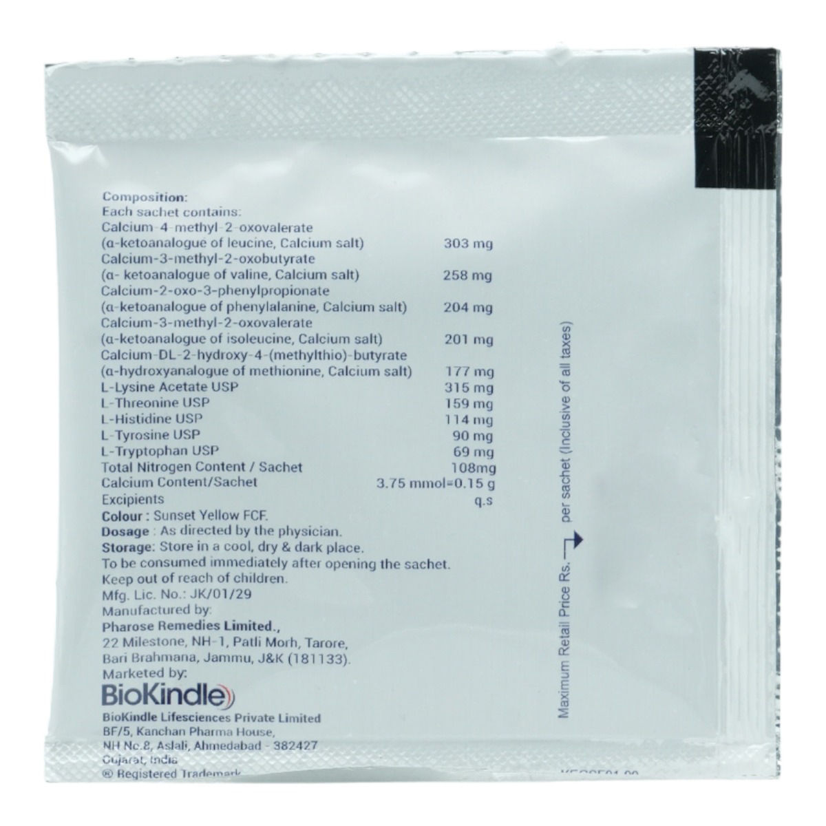 Ketograce Sachet 5gm Price, Uses, Side Effects, Composition - Apollo ...