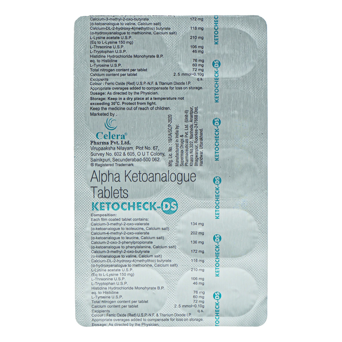 Ketocheck DS Tablet 10's Price, Uses, Side Effects, Composition ...