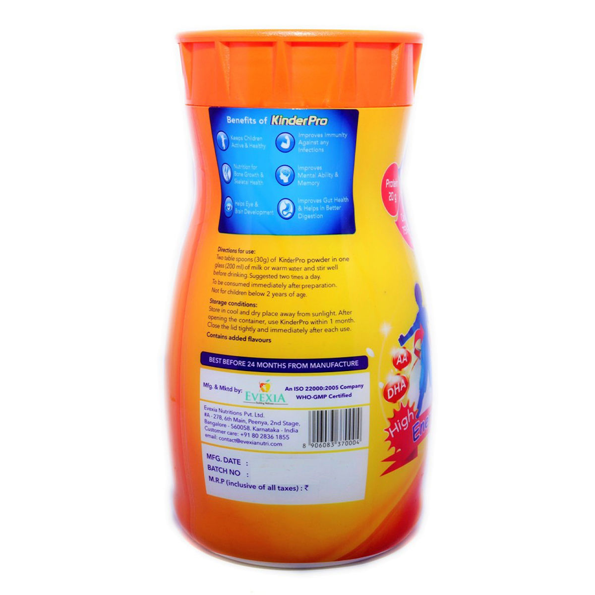 Kinderpro Vanilla Powder 500 gm Price, Uses, Side Effects, Composition ...