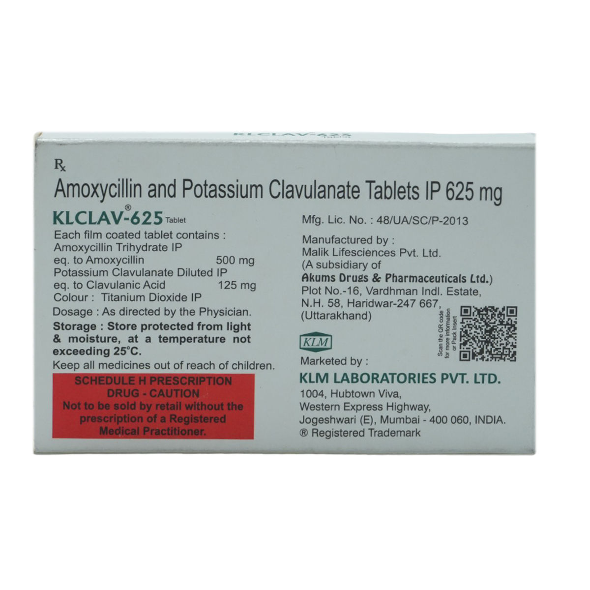 Klclav-625 Tablet 10's Price, Uses, Side Effects, Composition - Apollo ...