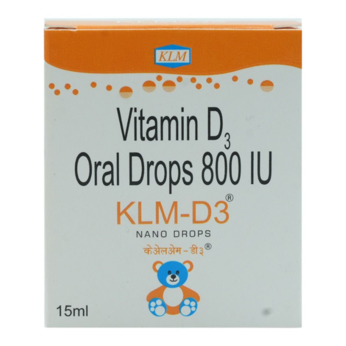 Klm-D3 800iu Paed Nano Drops 15ml Price, Uses, Side Effects, Composition - Apollo Pharmacy