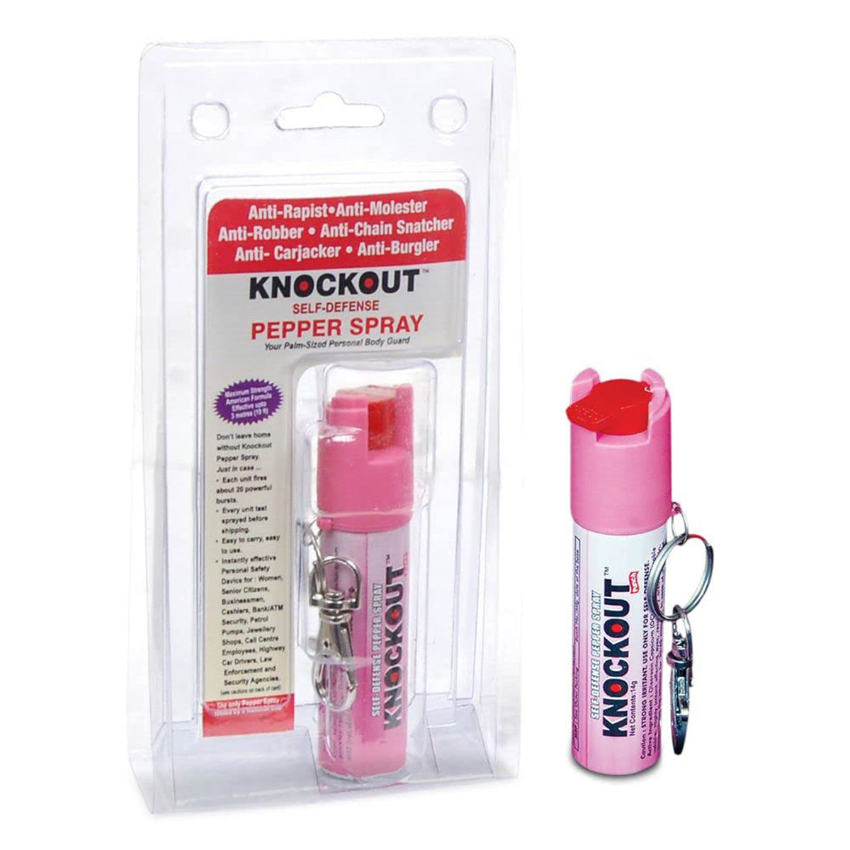 Knockout Self-Defense Pepper Spray, 14 gm Price, Uses, Side Effects ...