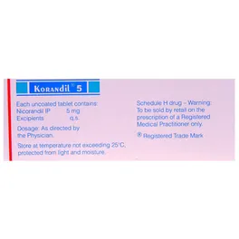 Korandil 5 Tablet | Uses, Side Effects, Price | Apollo Pharmacy