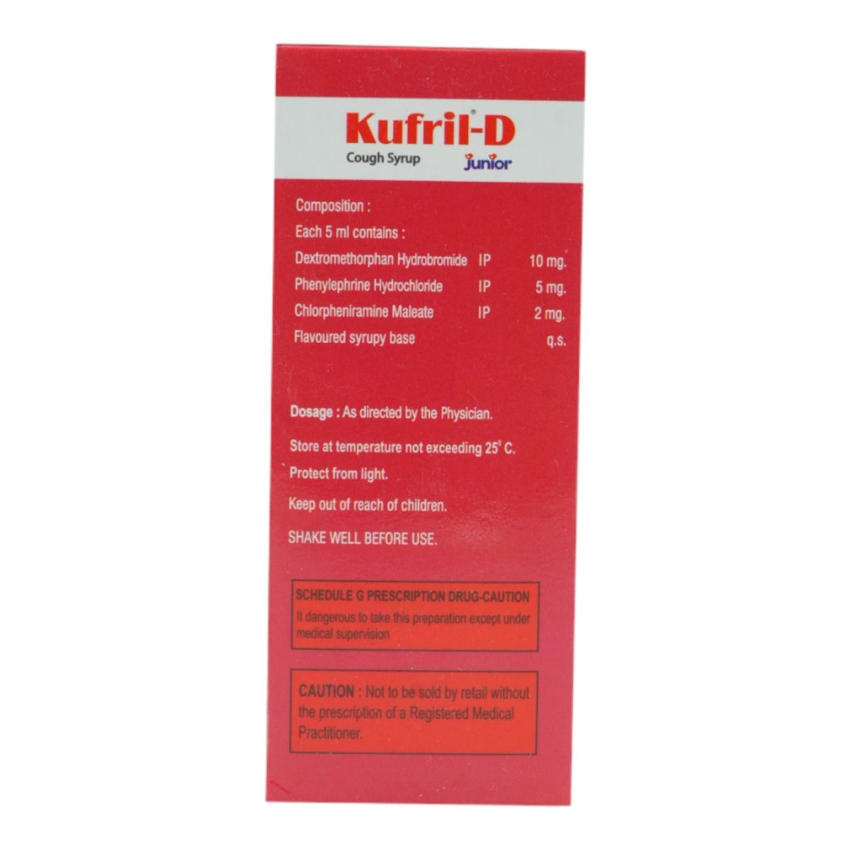 Kufril-D Junior Syrup | Uses, Side Effects, Price | Apollo Pharmacy