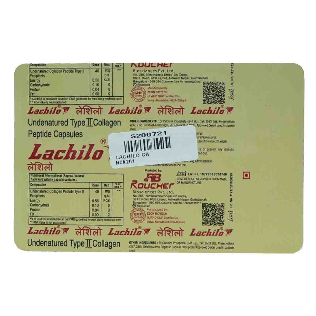 LACHILO 40MG CAPSULE 10'S Price, Uses, Side Effects, Composition ...
