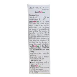 Buy Lactifem Ultra 1.2% Medicated Wash 100 ml | 19 Minutes Delivery ...