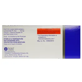 Lacosam 50 Tablet | Uses, Side Effects, Price | Apollo Pharmacy