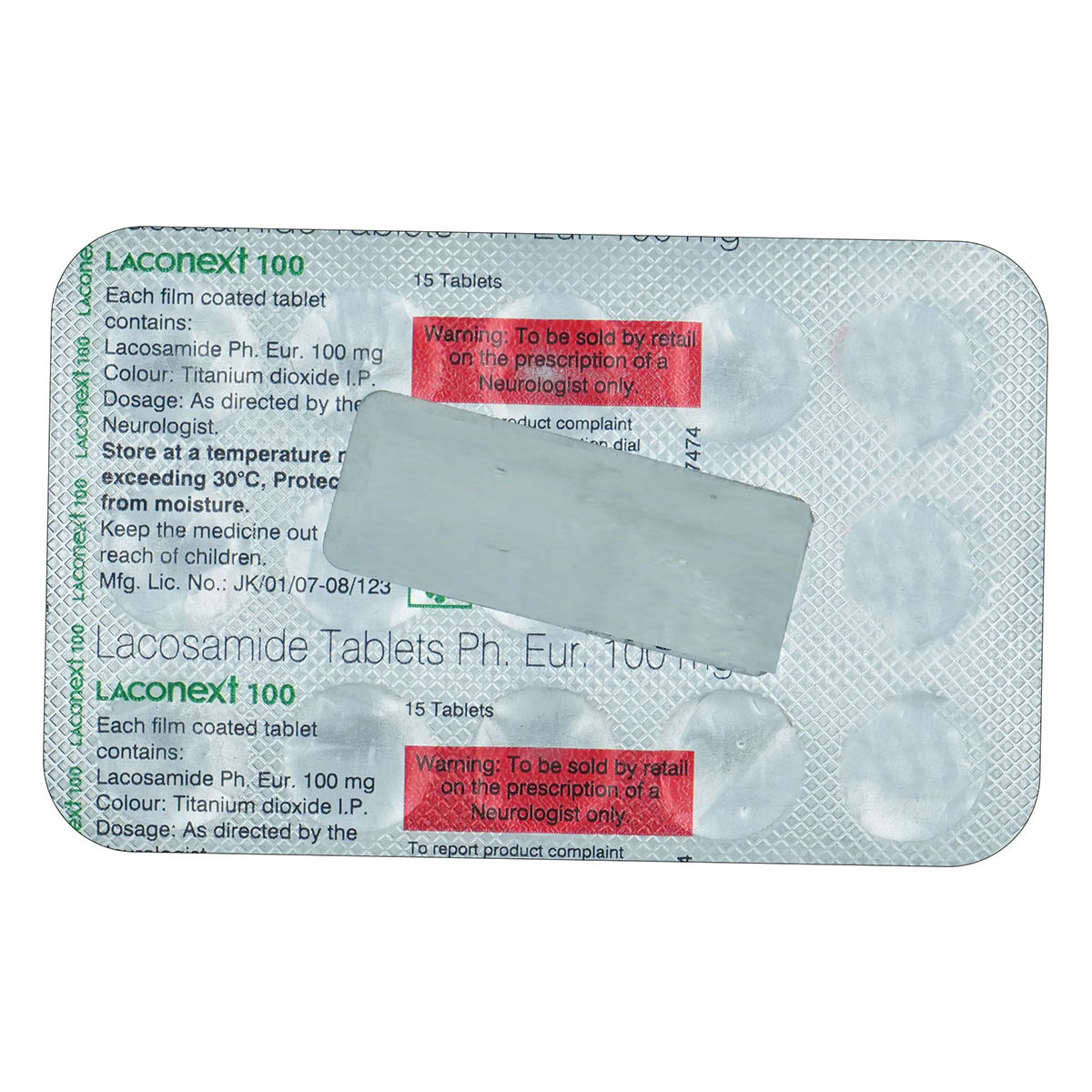 Laconext 100 Tablet | Uses, Side Effects, Price | Apollo Pharmacy