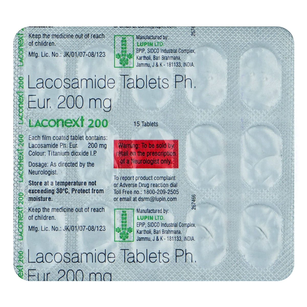 Laconext 200 Tablet | Uses, Side Effects, Price | Apollo Pharmacy