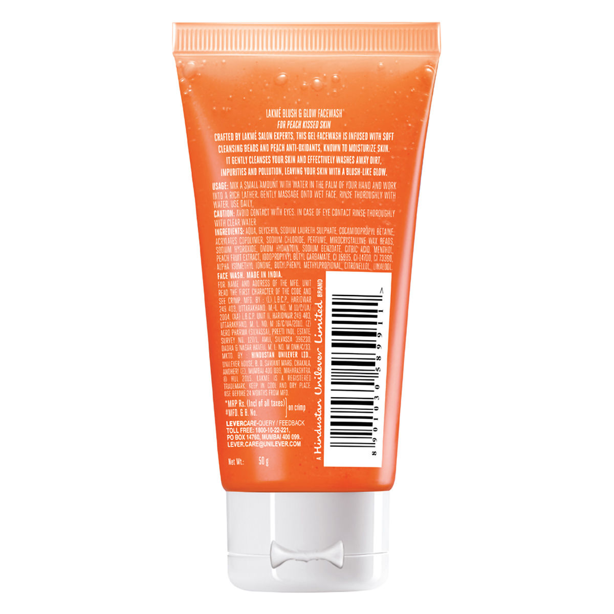Lakme Blush And Glow Peach Gel Face Wash 50 Gm Price Uses Side Effects