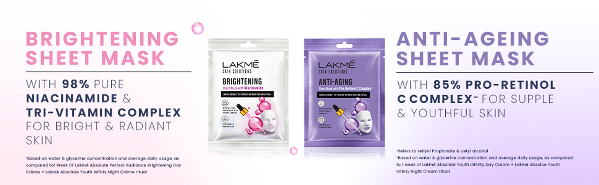 Lakme Skin Solutions Brightening Sheet Mask With Niacinamide 25 Ml