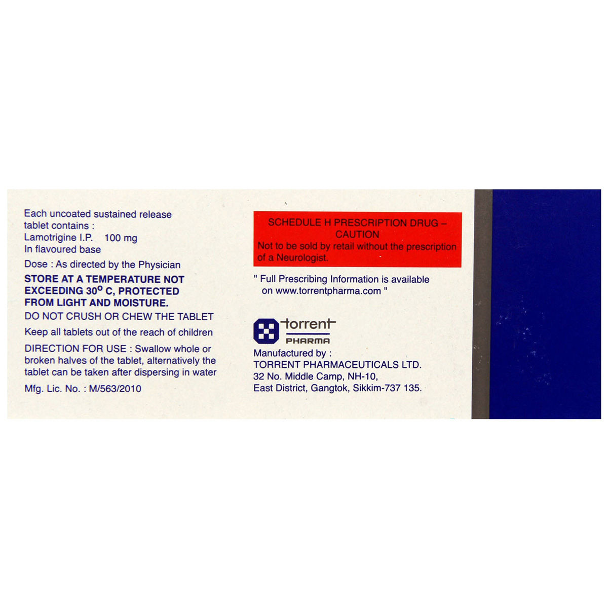 Lamitor OD 100 Tablet 10's Price, Uses, Side Effects, Composition ...