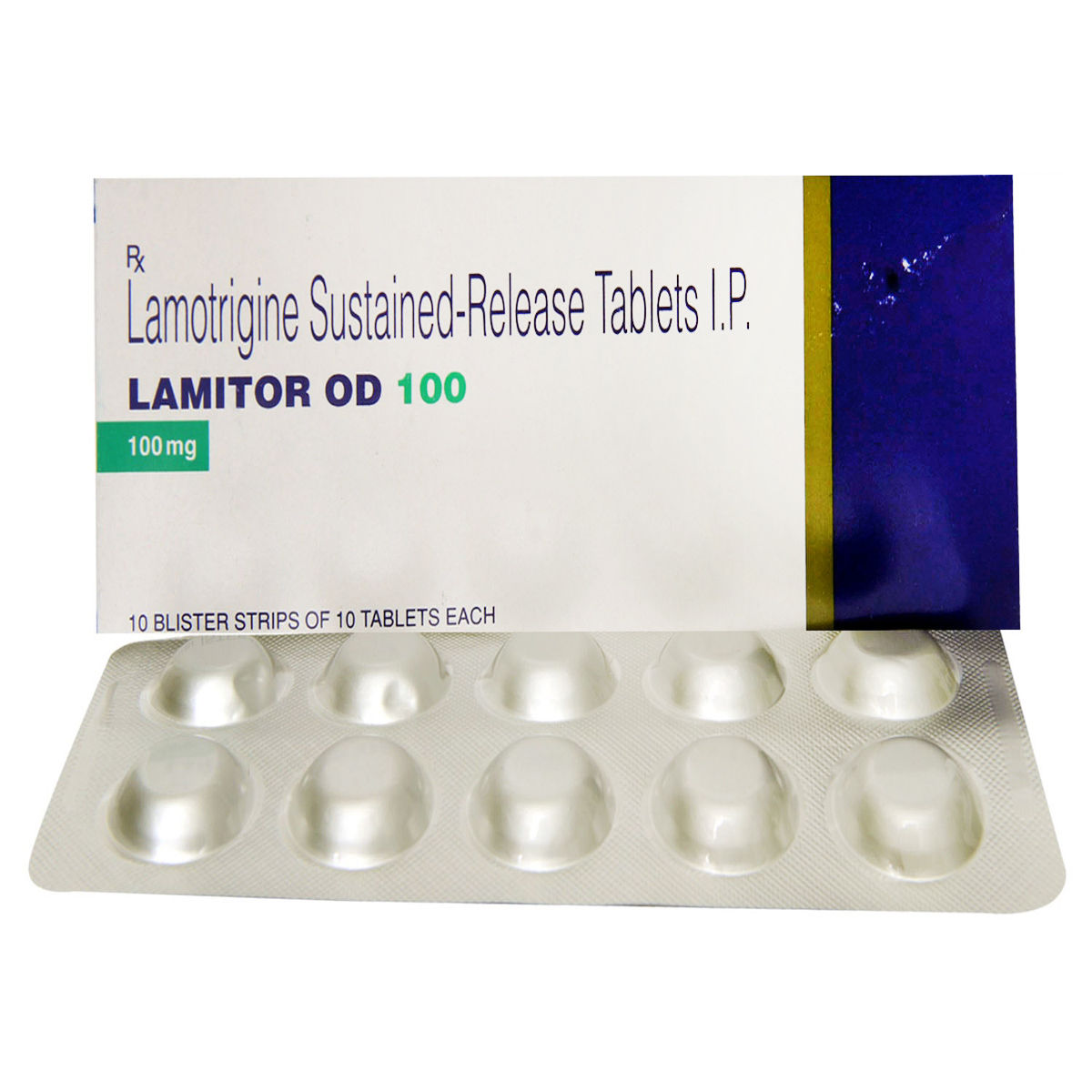 Lamitor OD 100 Tablet 10's Price, Uses, Side Effects, Composition ...