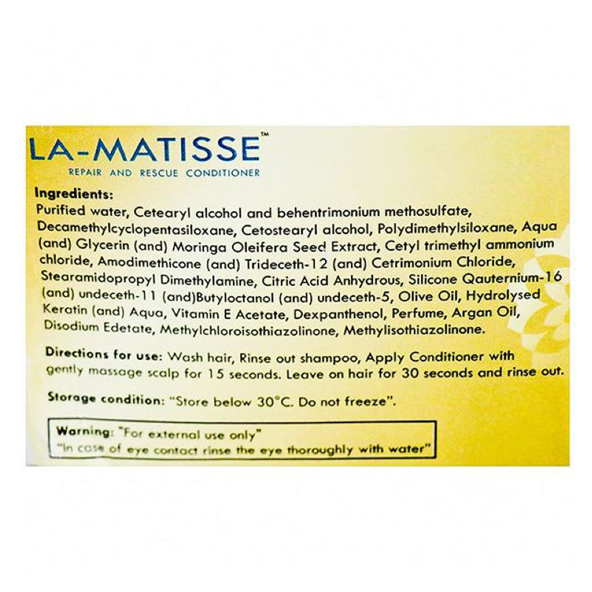 La-Matisse Conditioner, 100 gm Price, Uses, Side Effects, Composition ...