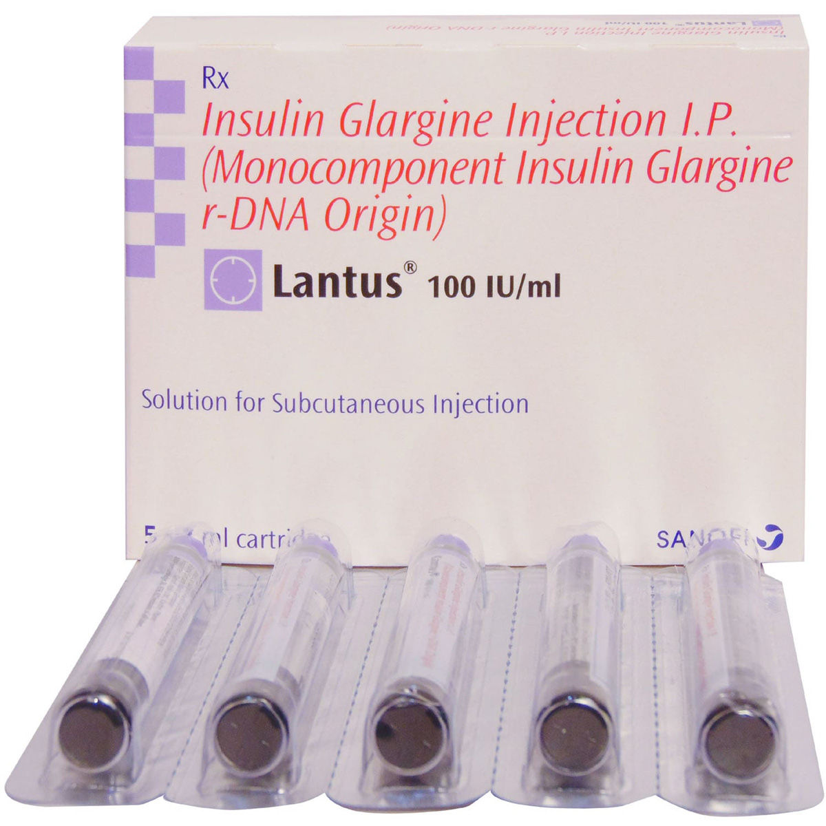Lantus 100IU/ml Solution for Injection 3 ml | Uses, Side Effects, Price ...