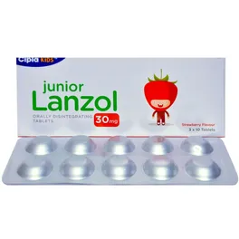 Lanzol Junior 30mg Tablet | Uses, Side Effects, Price | Apollo Pharmacy