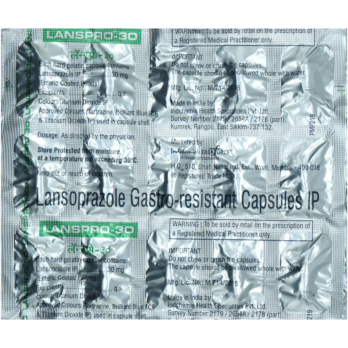 Lanspro-30 Capsule | Uses, Side Effects, Price | Apollo Pharmacy