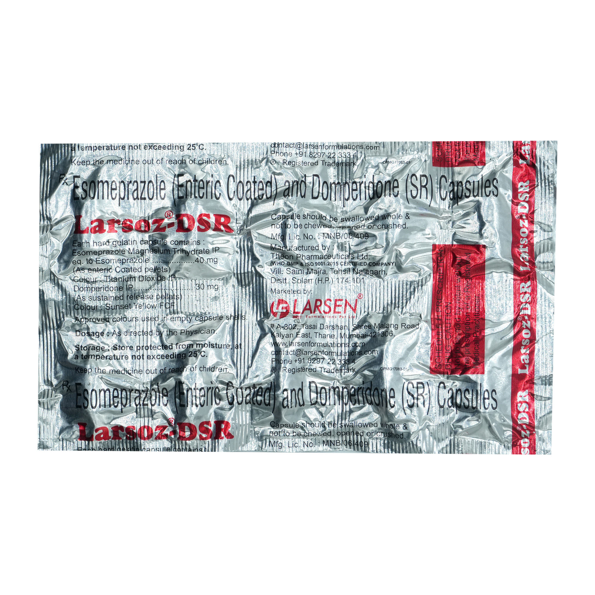Larsoz-DSR Capsule 10's Price, Uses, Side Effects, Composition - Apollo ...