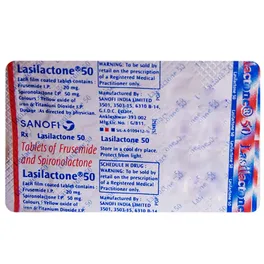 Lasilactone 50 Tablet | Uses, Side Effects, Price | Apollo Pharmacy